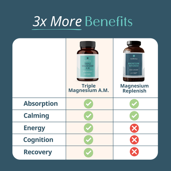 Triple Magnesium A.M.| Wellena Hormone-Balancing Supplements - Wellena ...