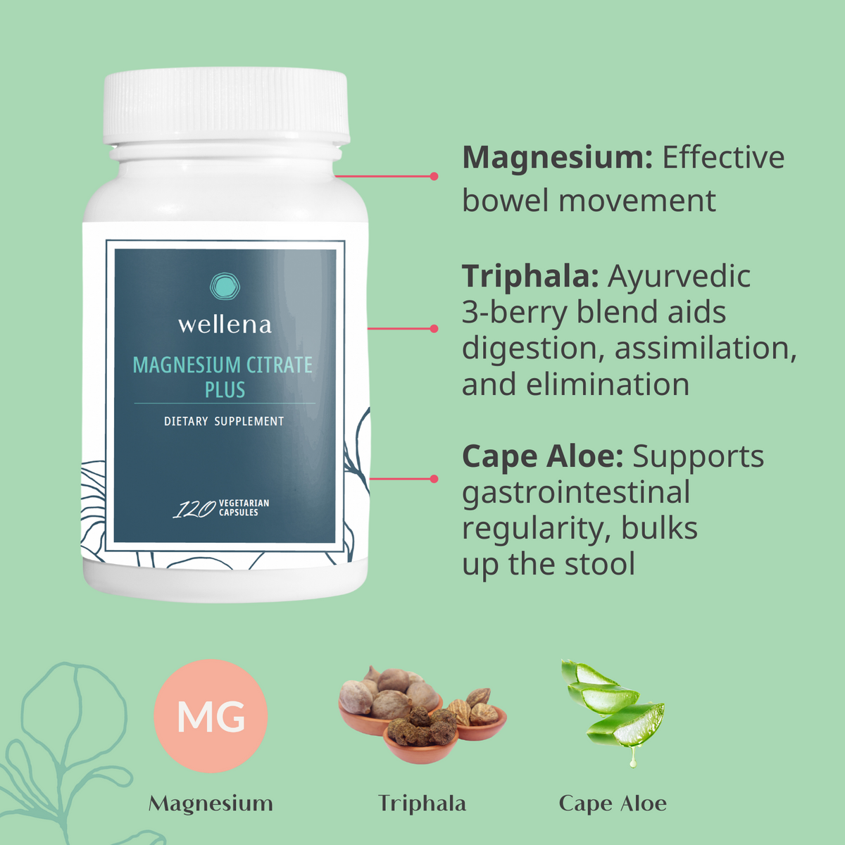 Magnesium Citrate Plus | Wellena Supplements - Balance Your Hormones ...