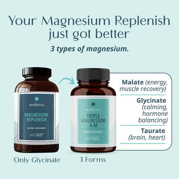 Triple Magnesium A.M.| Wellena Hormone-Balancing Supplements - Wellena ...